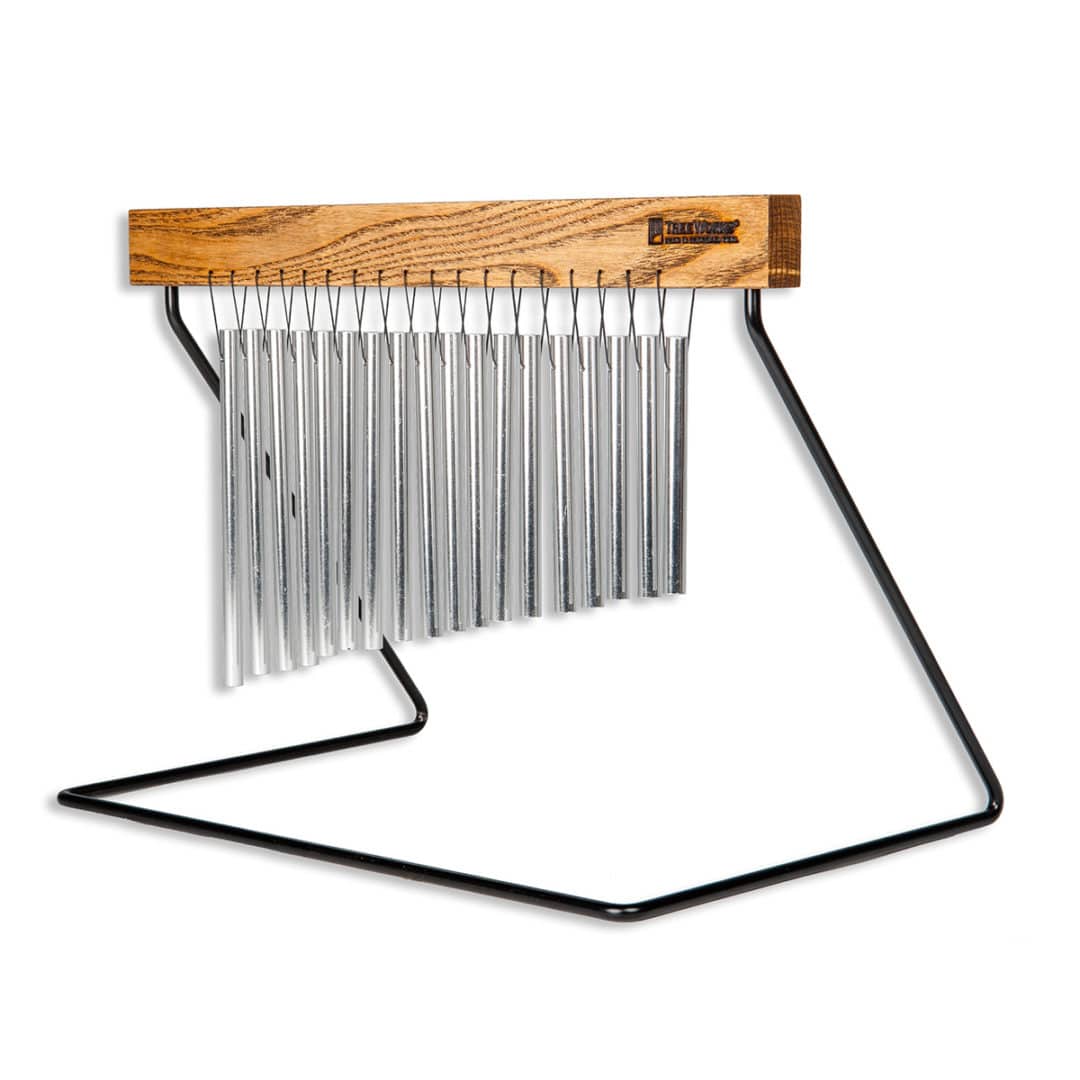 TreeWorks Medium Chime with Durable 1/4" Hand-Bent Wire Table Stand ...